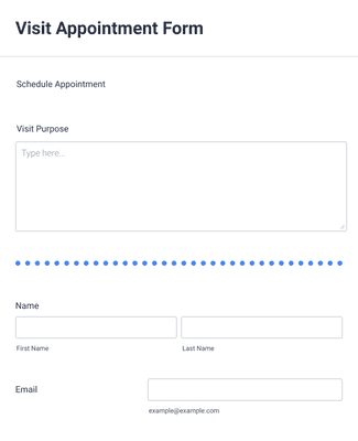 Visit Appointment Form Template | Jotform