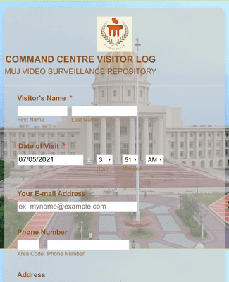 Visitor Log Form Template | JotForm