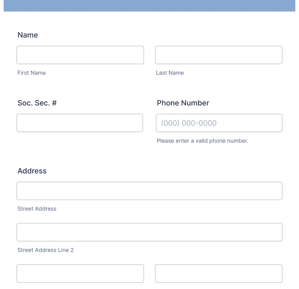 Vocational Rehabilitation Intake Form Template | Jotform