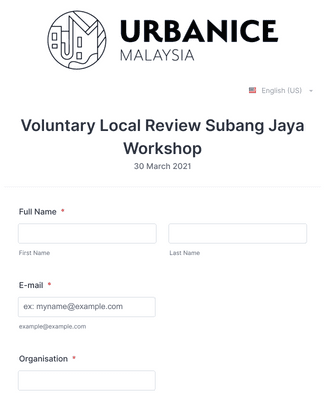 Voluntary Local Review Subang Jaya Workshop Form Template | Jotform