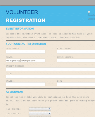 Volunteer Enrollment Form Template | JotForm