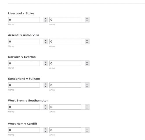 Sports Scoring Form Template | Jotform