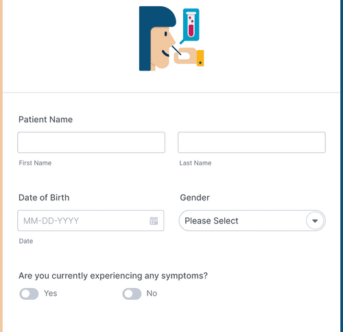 Walk In COVID-19 Testing Form Template | Jotform