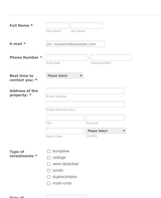We Buy Houses Form Template | Jotform
