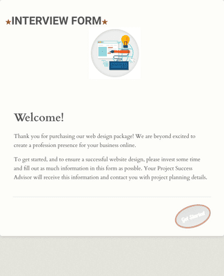 Web Design Interview Form Template | Jotform