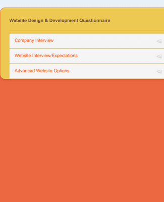 Web Development Client Intake Form Template | Jotform