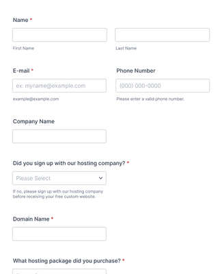 Website Update Request Form Template | Jotform