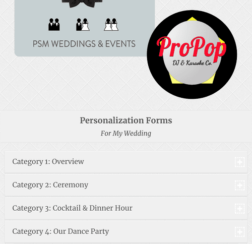 Wedding DJ Planning Form Template | Jotform