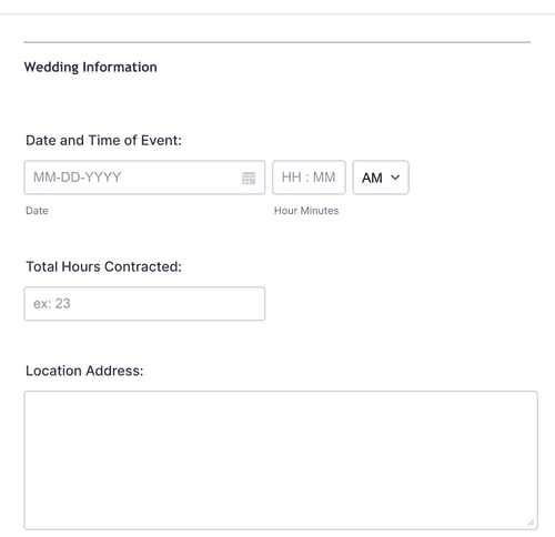 Wedding Registration Form Template | Jotform
