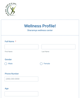 Wellness information Form Template | Jotform