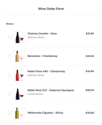Wine Order Form Template | Jotform