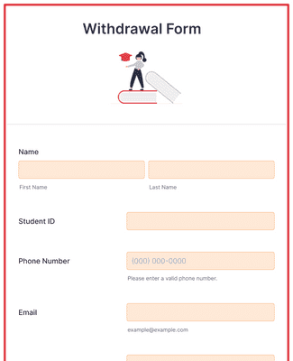 Withdrawal Form Template | Jotform