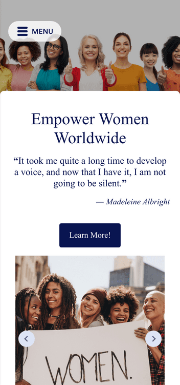 Women Empowerment App Template | Jotform