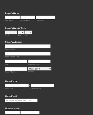 Kids Baseball Registration Form Template | Jotform