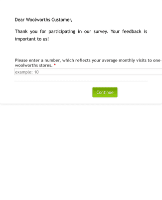Woolworths Survey Form Template | Jotform