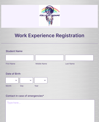 Work Experience Form Template | Jotform