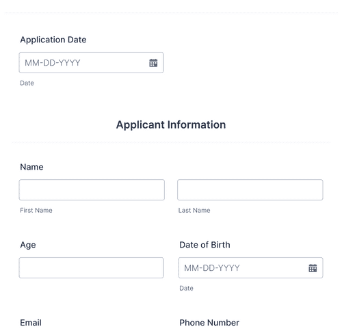 Work Permit Application Form Template | Jotform