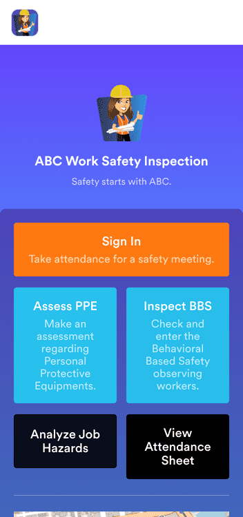 Work Zone Safety App Template | Jotform