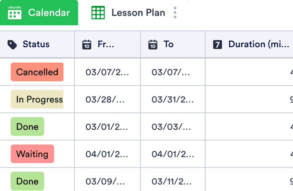 Excel Lesson Plan Template