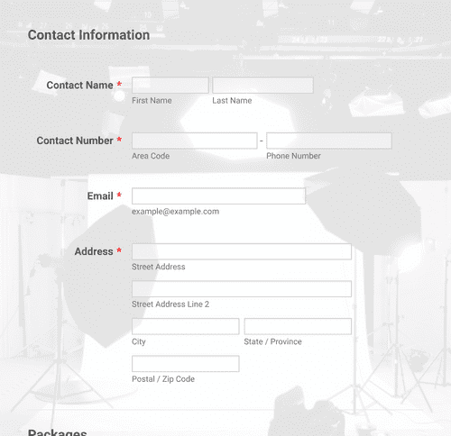 Youth Photography Order Form Template | Jotform